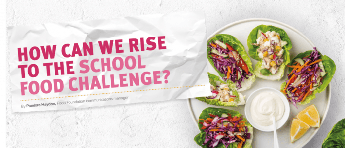 How can we Rise to the School Food Challenge - Stir it up Magazine