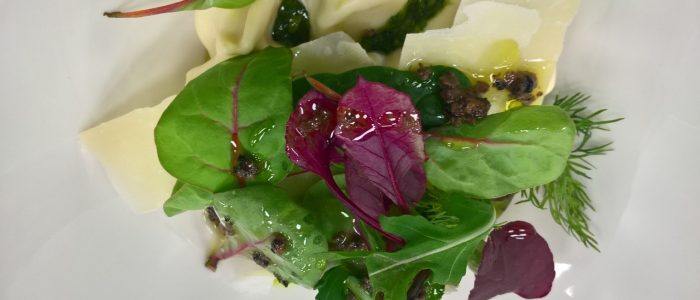 Grouse Ravioli, Candied Sloes, Hazelnuts, Truffle, Parmesan, Kale ...