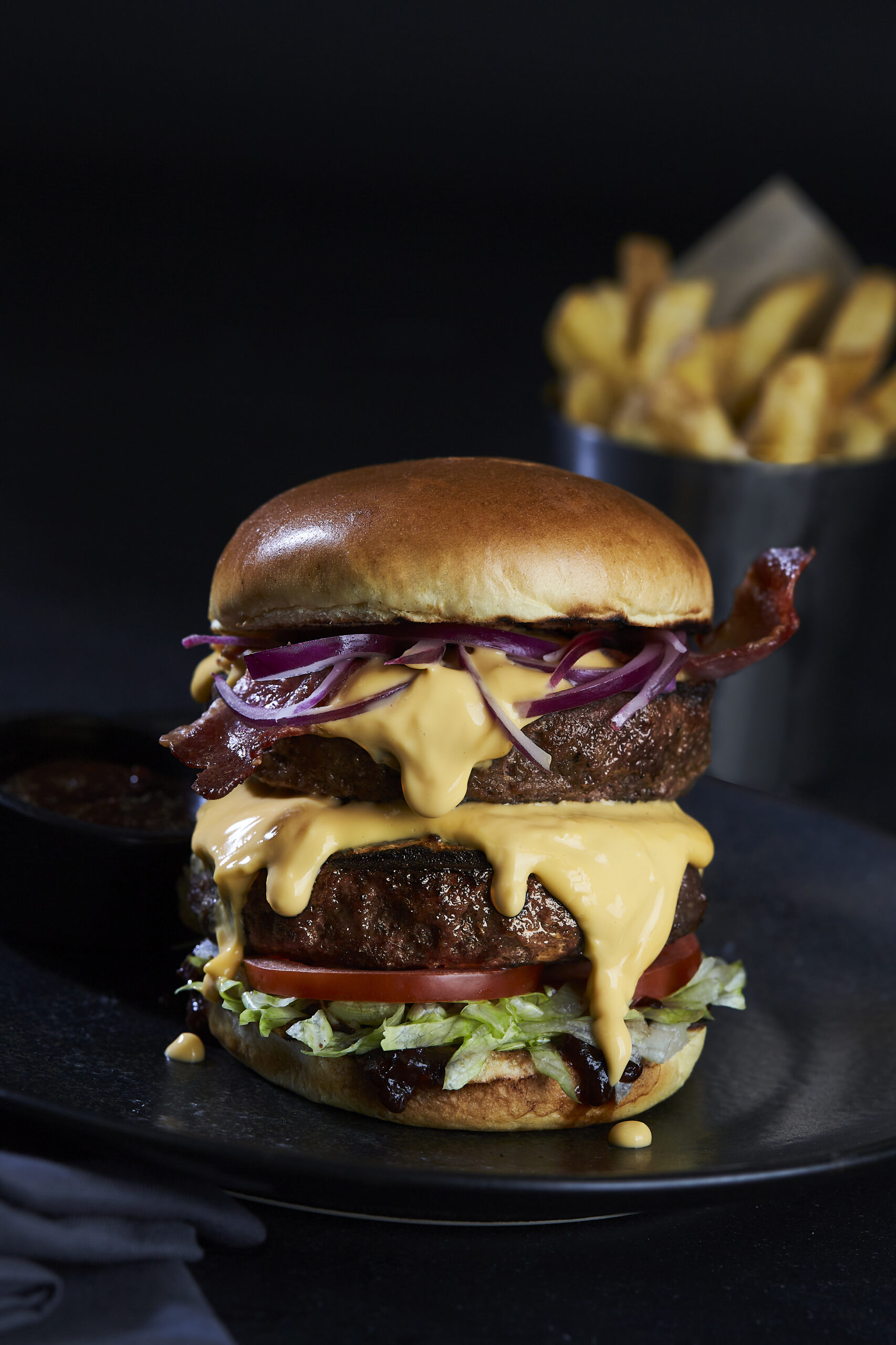 Dirty Double Bacon Cheeseburger - Stir it up Magazine
