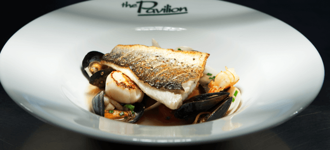 Guernsey Sea Bass Fillet, Rocquette cider and seafood minestrone by ...