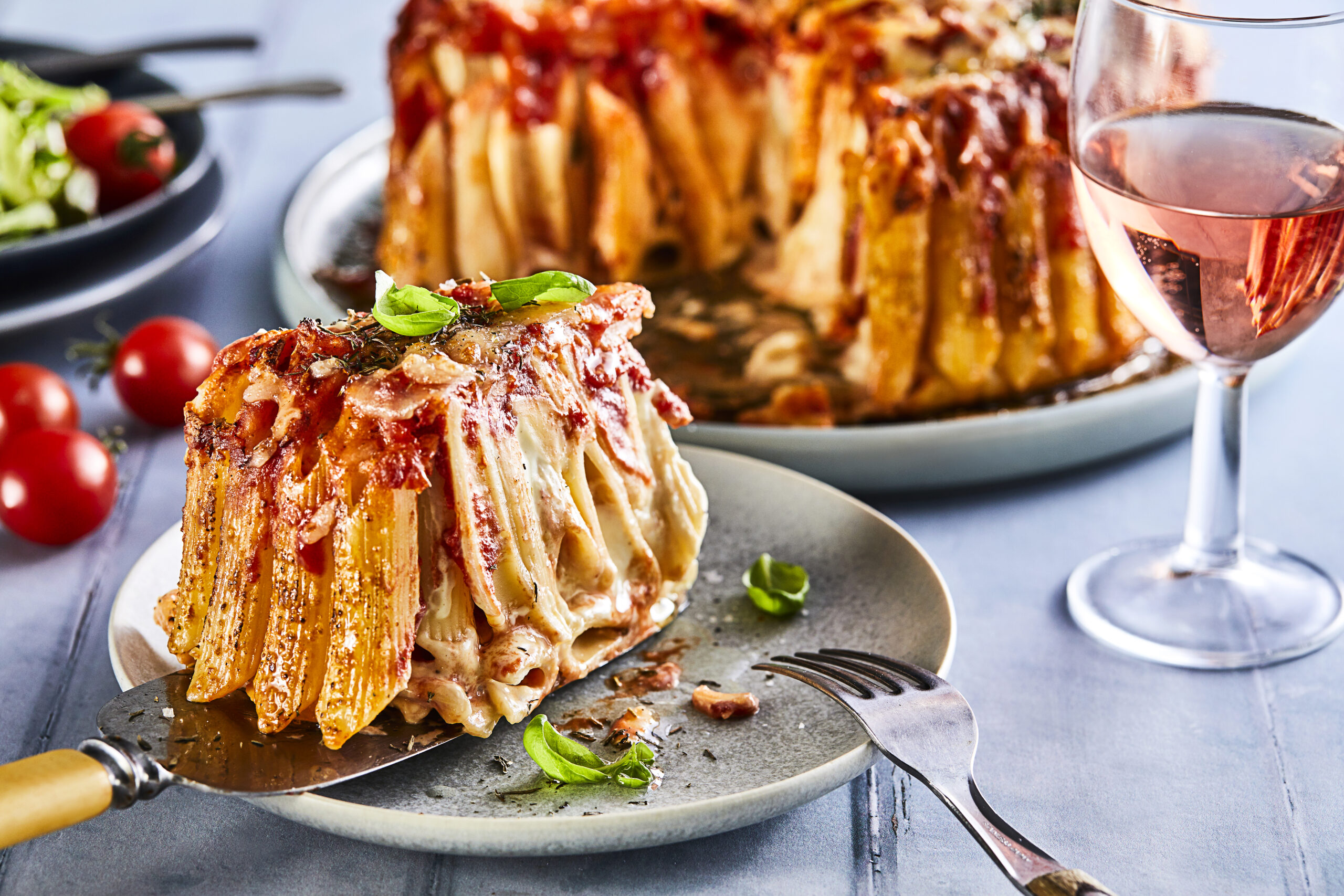 Honeycomb Pasta Cake - Stir it up Magazine