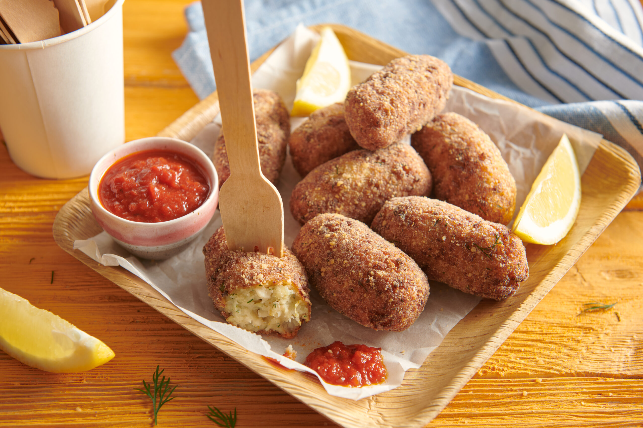 Crispy Croquettes with Cod and Mashed Potatoes